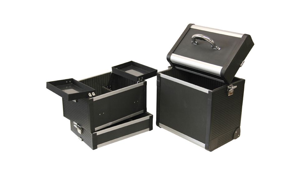 TZ Case 3-Section Pro Beauty Case w/ Wheels & Pull Handle