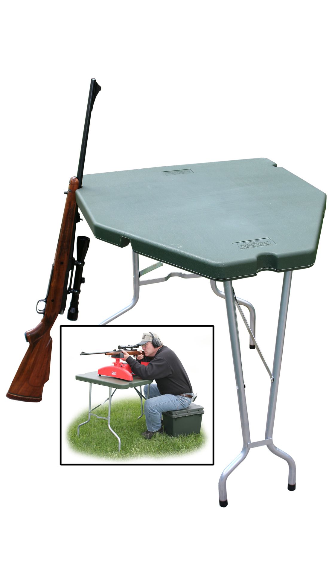 MTM Forest Green Shooting Table | Best Rated PST-11